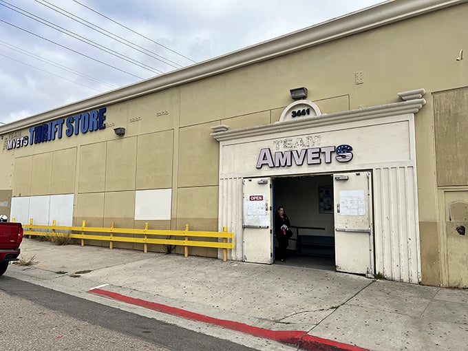 The unassuming exterior of Team Amvets belies the wonderland within—like finding the wardrobe to Narnia in a suburban San Diego strip mall.