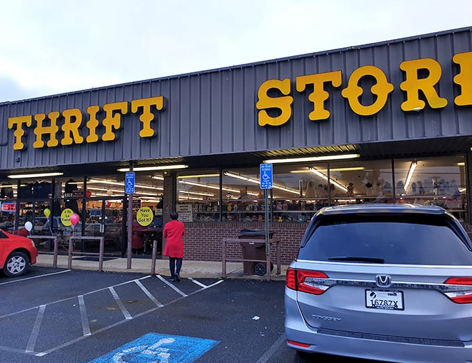 Half-off signs and a packed parking lot on a Tuesday? This is where retail therapy meets treasure hunting.