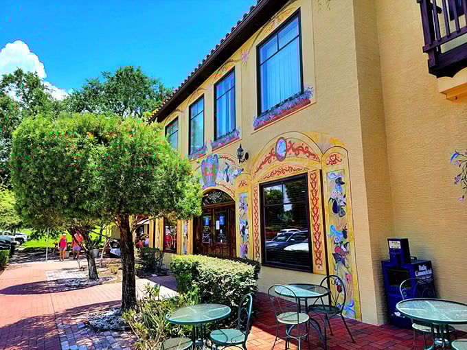 A slice of Bavaria in the Florida sunshine – Yalaha Bakery's cheerful yellow exterior promises authentic German delights inside.