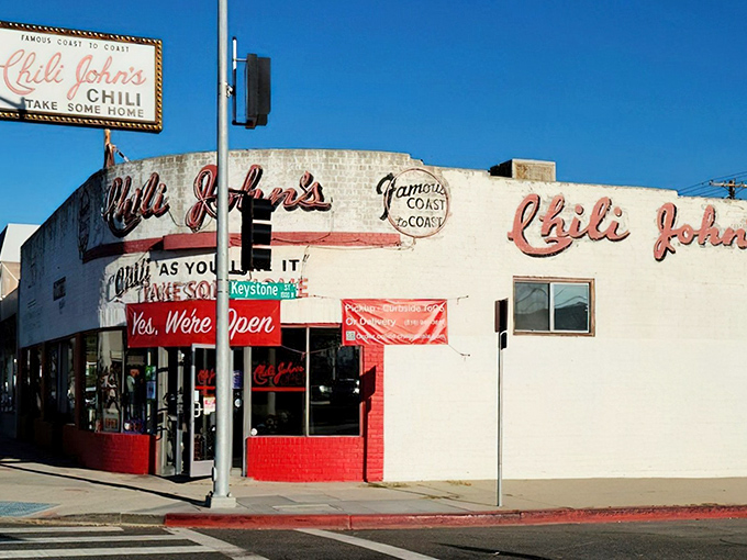 That iconic "Famous Coast to Coast" sign isn't just vintage marketing—it's a promise that's been kept to generations of chili enthusiasts.
