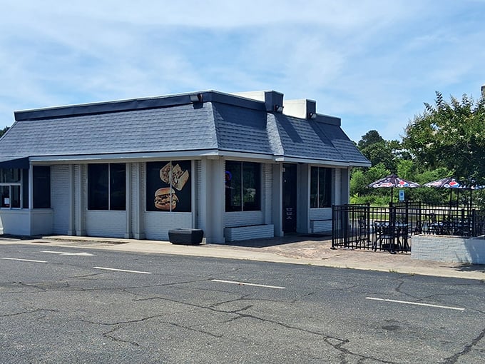 The unassuming exterior of Barley and Burger Smashed hides culinary treasures within – proof that the best food experiences often come in modest packages.
