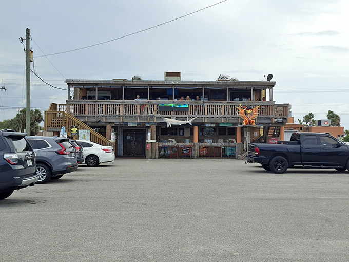 The unassuming exterior of Lou's Blues stands like a salty sea captain – weathered, unpretentious, and hiding treasures for those brave enough to enter.