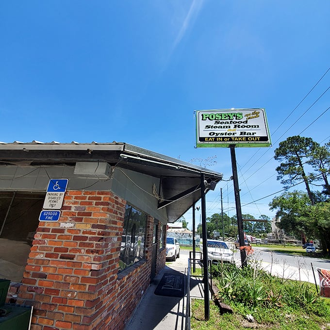 Sometimes the best treasures hide behind the most unassuming facades in coastal Florida.
