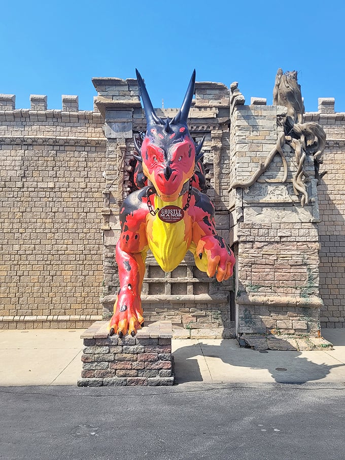 That magnificent dragon guardian isn't just decoration - it's your first hint that normal rules don't apply here.