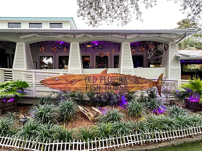 That gorgeous wooden fish sign out front isn't just décor – it's a delicious promise waiting to be fulfilled inside.