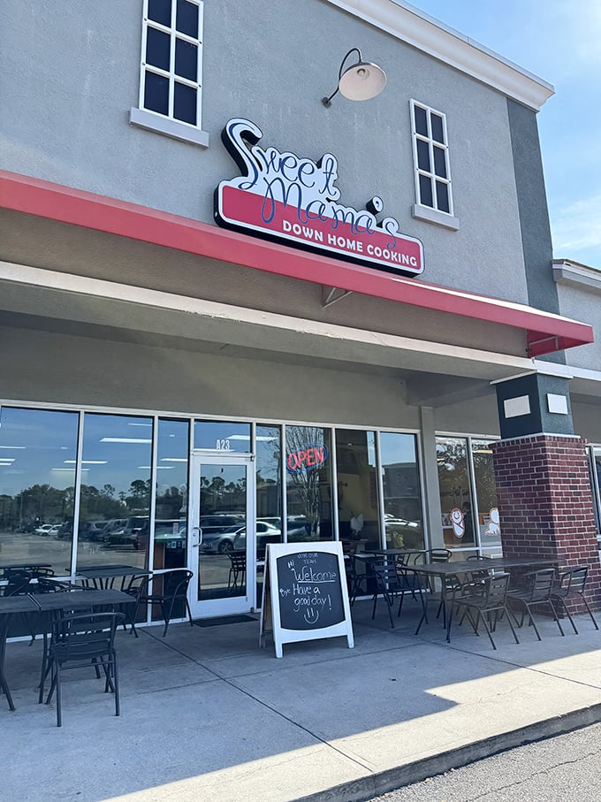 Sweet Mama's unassuming storefront proves once again that the best Southern cooking often hides behind the most modest facades.