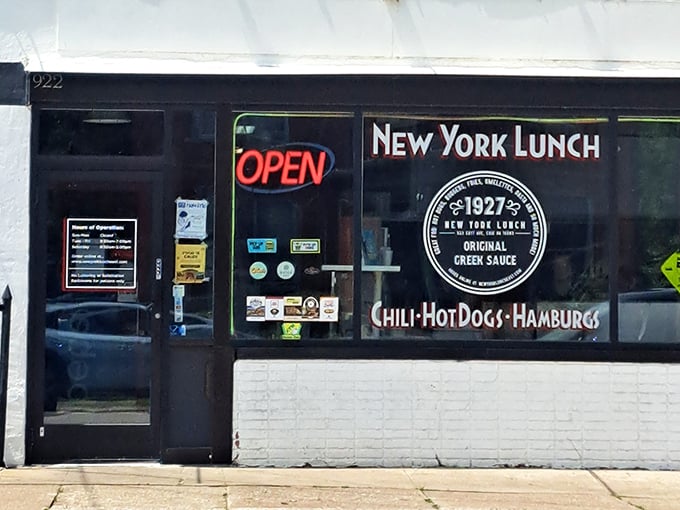The classic storefront beckons like an old friend – unpretentious, straightforward, and promising comfort food that transcends trends.