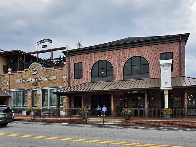 Buford's historic downtown provides the perfect backdrop for this culinary destination, where the brick façade hints at the rustic elegance waiting inside.