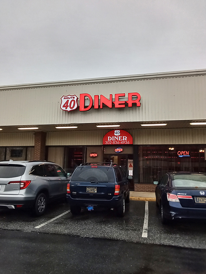The unassuming storefront of Route 40 Diner stands like a beacon for hungry travelers – proof that culinary treasures often hide in plain sight.