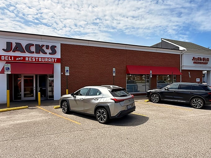 Clean lines, comfortable seating, and zero pretension—Jack's dining room is where sandwich dreams come true without Instagram-baiting design gimmicks.