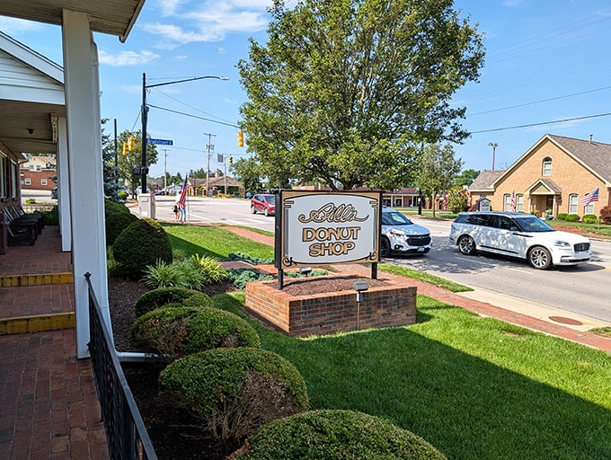 The unassuming brick exterior of Bill's Donut Shop hides a temple of fried dough that's been drawing pilgrims from across Ohio for generations.