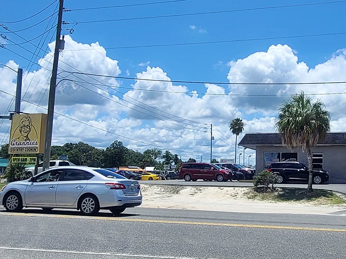 The unassuming yellow sign beckons like a lighthouse for hungry souls. Grannie's Country Cookin' proves that culinary treasures often hide in plain sight.