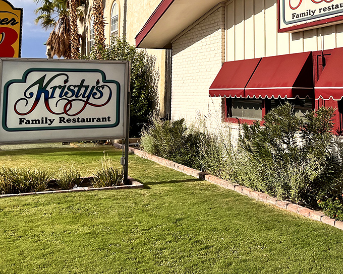 The classic sign promises what lies within—comfort food that feels like a warm hug from your favorite aunt. Welcome to Kristy's.