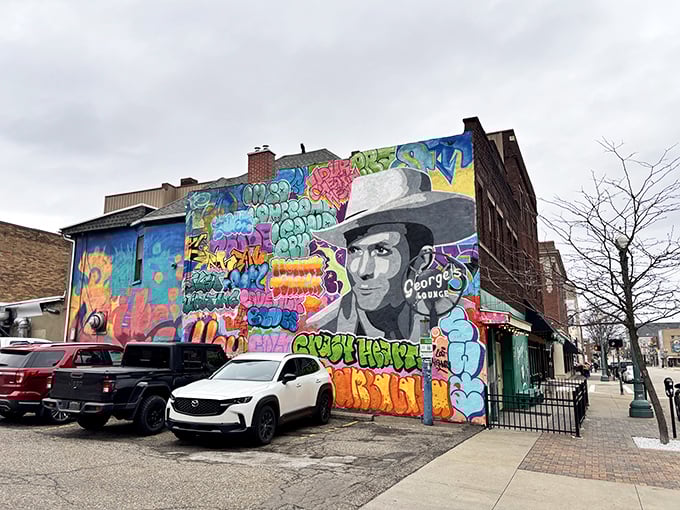 Street art meets comfort food at this Canton landmark. The vibrant mural announces you've found somewhere special before you even step inside. 