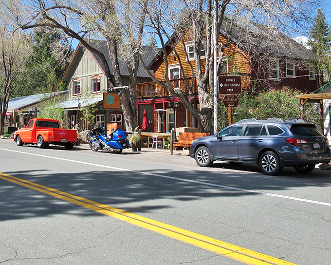 Main Street Markleeville looks like a movie set where Westerns meet Hallmark Christmas films, minus the predictable plot twists.