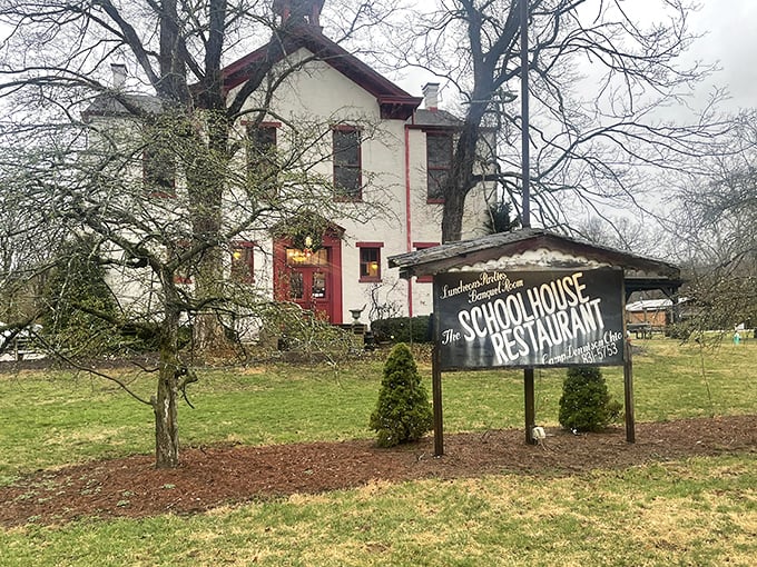 The Schoolhouse Restaurant stands proudly in Camp Dennison, where recess now means seconds on dessert.