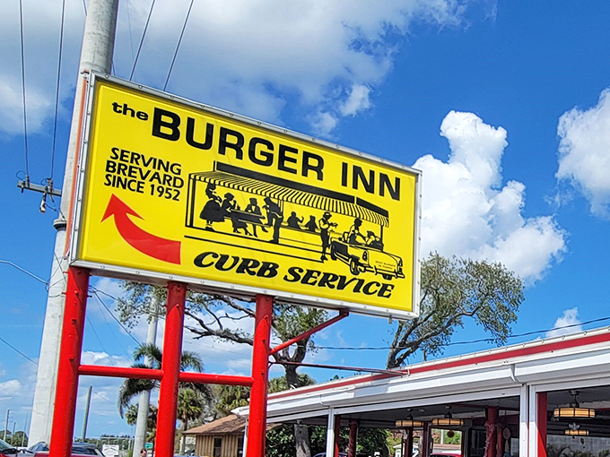 That iconic yellow sign has been beckoning hungry Floridians since the Eisenhower administration. Some landmarks change with time—this one perfected itself decades ago.