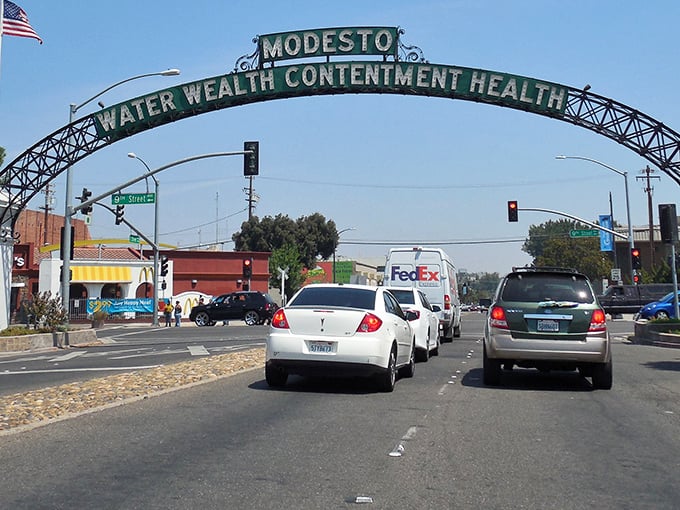 Modesto's famous arch isn't just a photo op—it's a promise of the good life that awaits in this surprisingly affordable Central Valley haven.