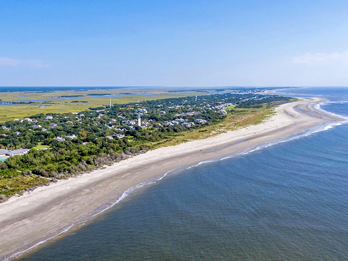 Miles of pristine shoreline where the Atlantic meets South Carolina hospitality. No high-rises, no neon signs – just the rhythm of waves and room to breathe.