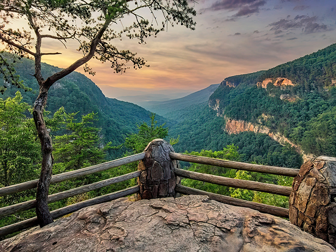 Mother Nature's masterpiece unfolds before you like a geological symphony written in stone and time.