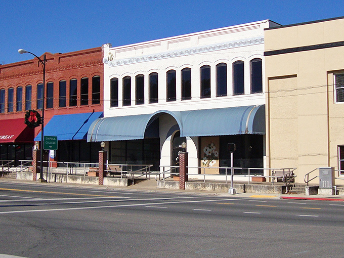 Downtown Marianna's historic buildings stand like well-preserved time capsules, offering a glimpse into Florida's past while housing today's local businesses.