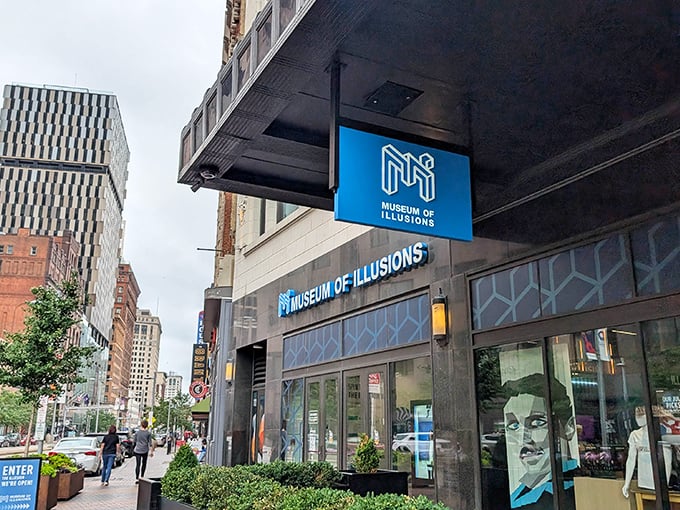 The unassuming storefront of Cleveland's Museum of Illusions beckons curious minds to step into a world where reality takes a vacation.