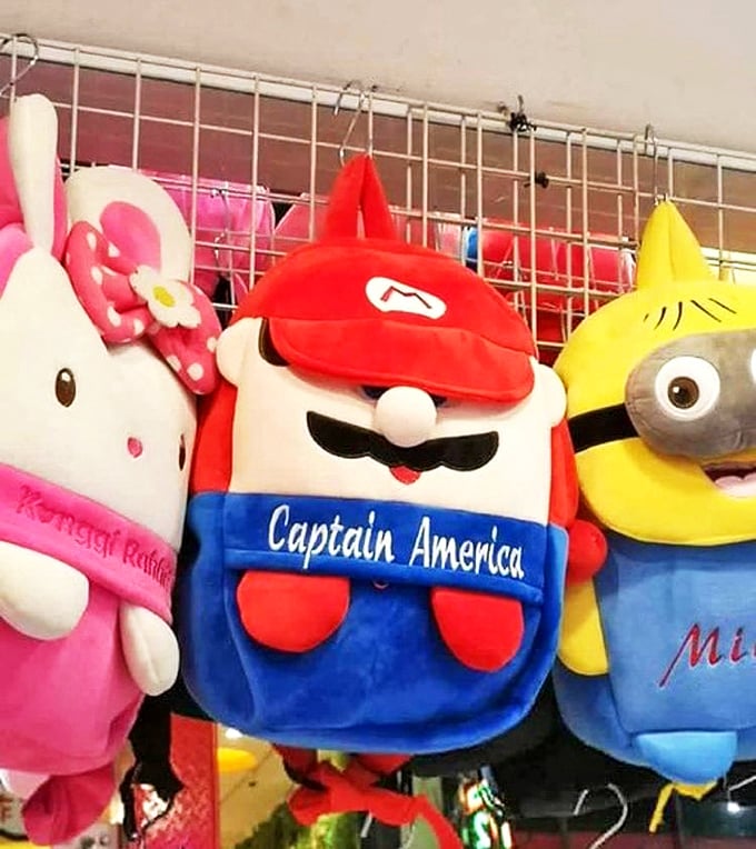Character backpacks that blur the line between childhood joy and adult nostalgia. Mario's mustache has never looked so portable.