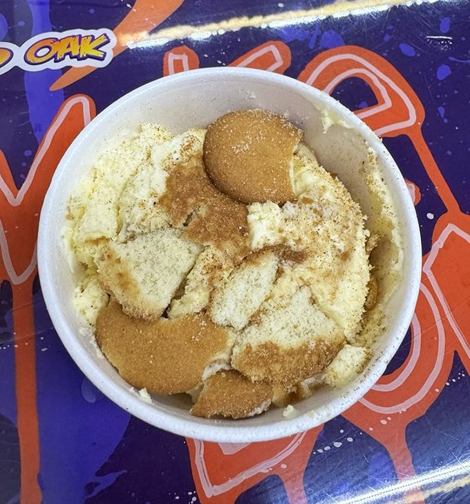 Banana pudding with vanilla wafers—the dessert equivalent of a warm hug from your favorite grandparent. Simple, perfect, and absolutely necessary.