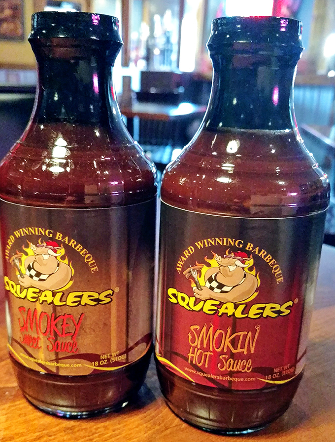 Choose your weapon wisely – each sauce tells its own delicious story of sweet heat.