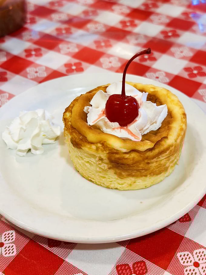 This Basque cheesecake doesn't need to post gym selfies – it's confidently showing off its golden top and creamy interior without any filters.