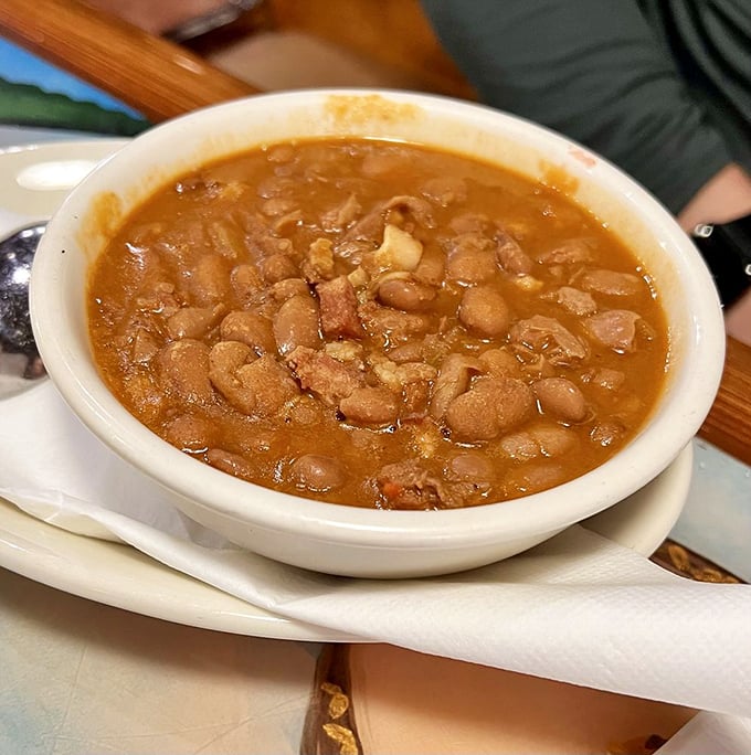 Bean soup that grandmothers everywhere would approve of—hearty, humble, and hiding depths of flavor in every spoonful.