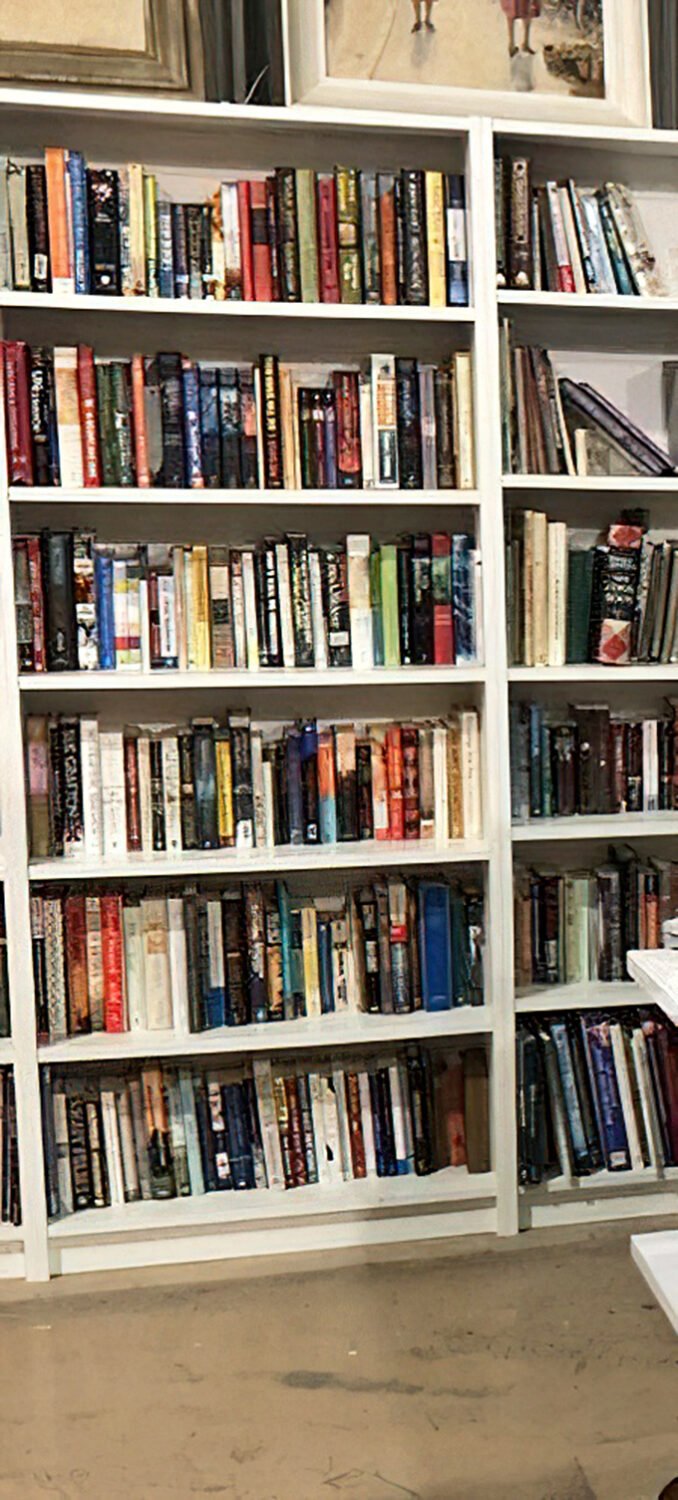 Bibliophile heaven! These shelves hold everything from dog-eared classics to last year's bestsellers—literary treasures at paperback prices.