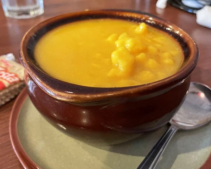 This corn chowder isn't just soup—it's liquid sunshine in a bowl, warming souls one spoonful at a time.