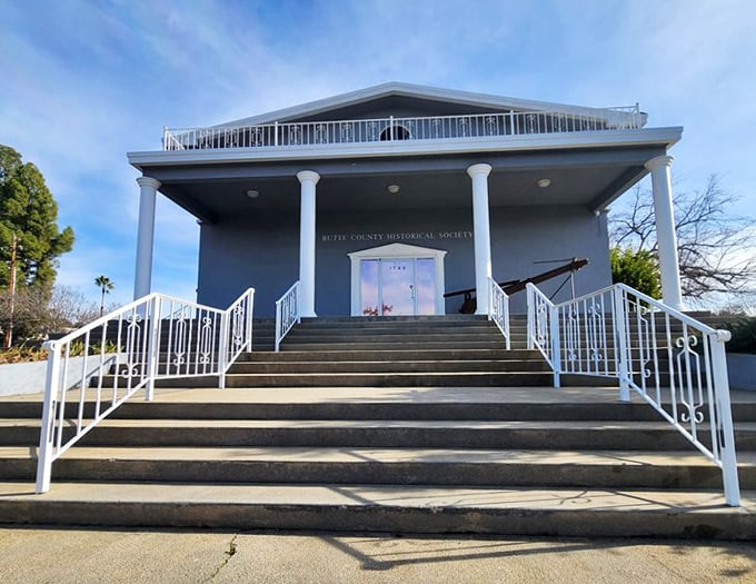 The Butte County Historical Society Museum doesn't just preserve history—it celebrates it. Those white columns stand prouder than grandparents at graduation.