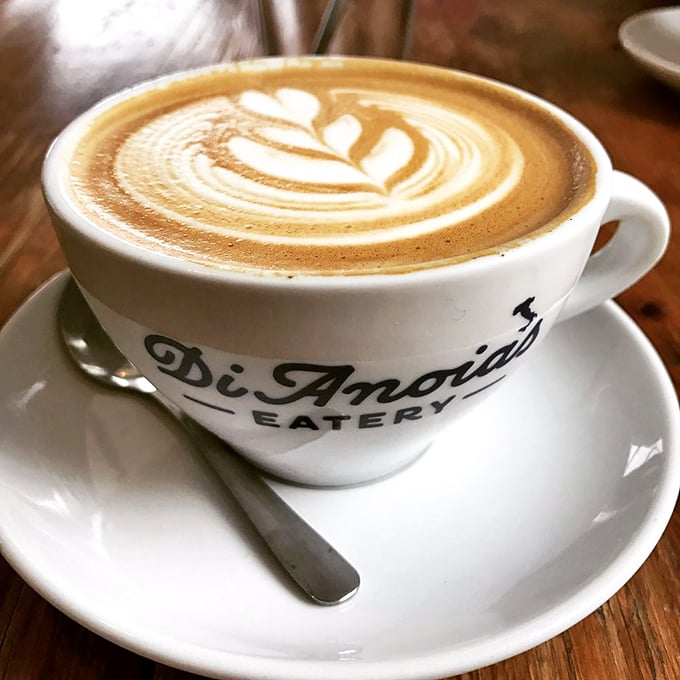 Latte art so pretty you almost don't want to drink it – almost. The DiAnoia's cup practically guarantees the perfect Italian coffee experience.