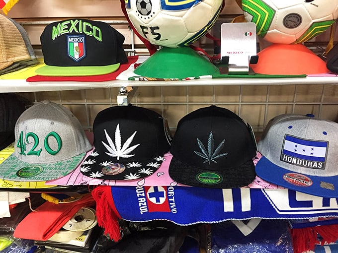 Hat diplomacy on display! From Mexico to Honduras to cannabis enthusiasts, there's headwear here to declare any allegiance you fancy.