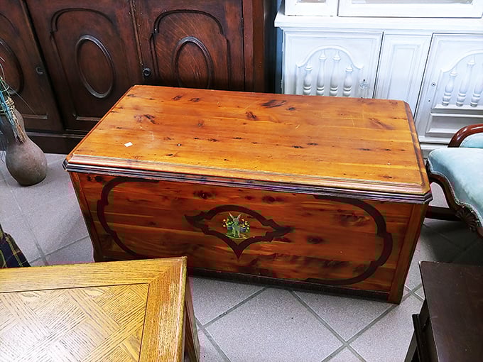 This cedar chest doesn't just store blankets—it holds secrets, treasures, and possibly the map to the fountain of youth.