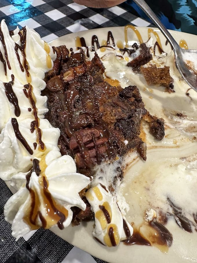 This isn't just dessert—it's a chocolate bourbon pecan masterpiece that would make even sworn dieters weak at the knees.