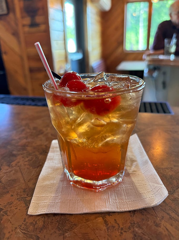 The Wisconsin Old Fashioned—brandy, cherries, and tradition in a glass. One sip and you're officially on supper club time.