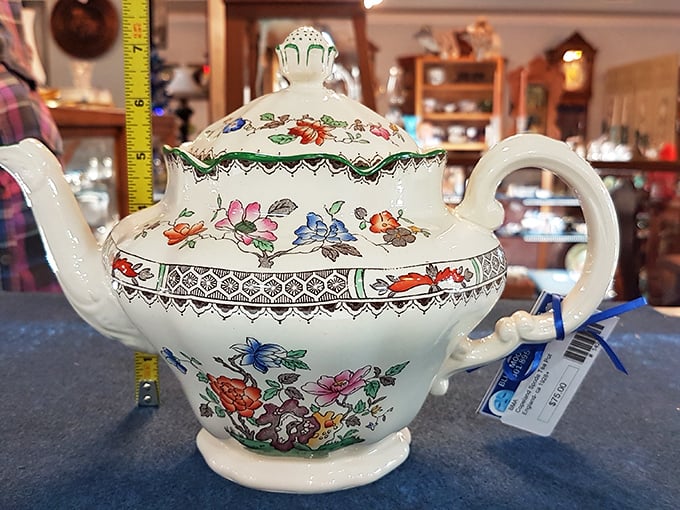 This Copeland Spode Chinese Rose teapot isn't just porcelain—it's a portal to genteel afternoons when conversation was an art form and time moved slower.