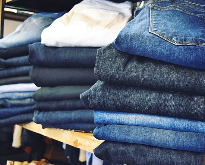 Denim heaven exists, and it's stacked neatly on these shelves – each pair with the perfect amount of character without the break-in period.