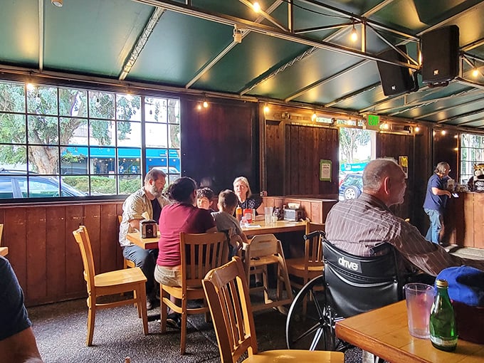 Multi-generational dining at its finest—where barbecue brings families together better than any family therapist ever could.