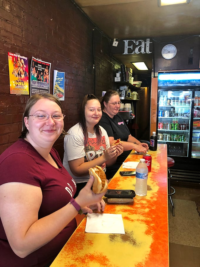 The true measure of any eatery: locals who beam with pride while introducing newcomers to their culinary hometown hero.