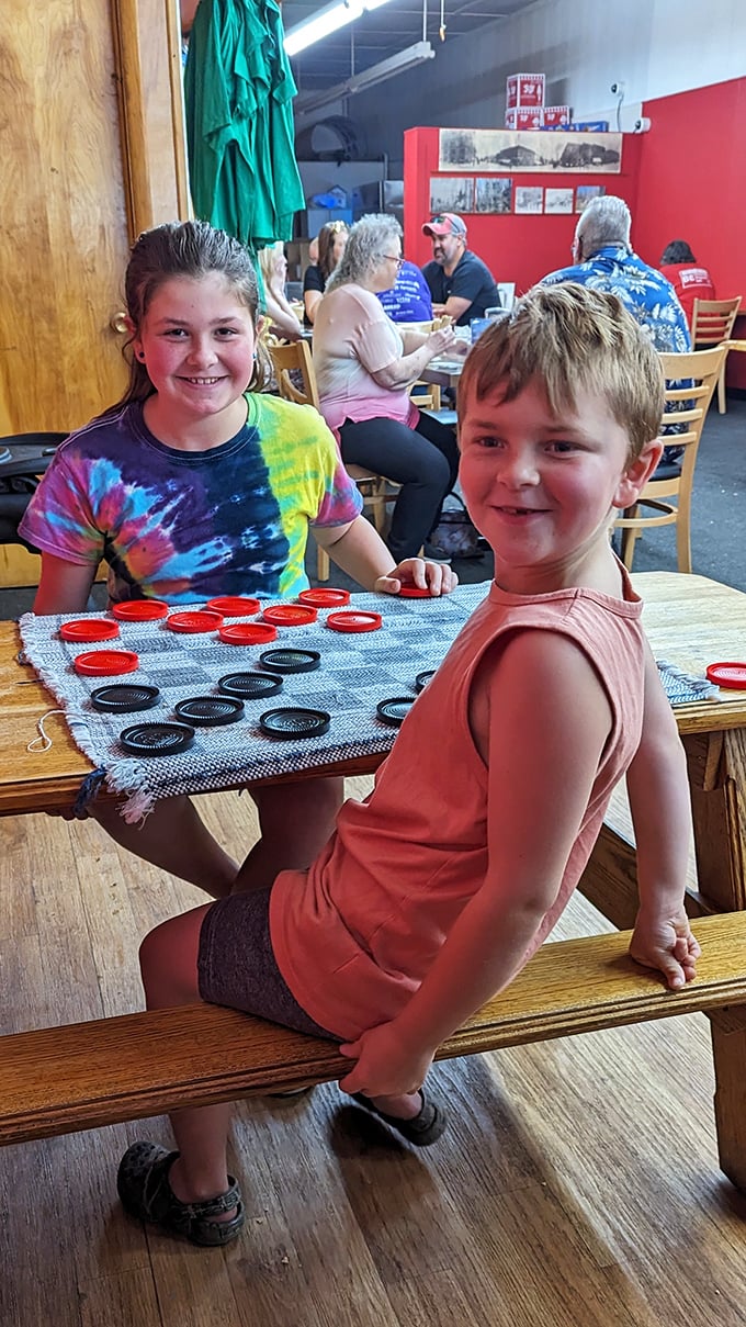 Board games and ice cream—a combination more perfect than peanut butter and chocolate. Childhood joy knows no age limit here.