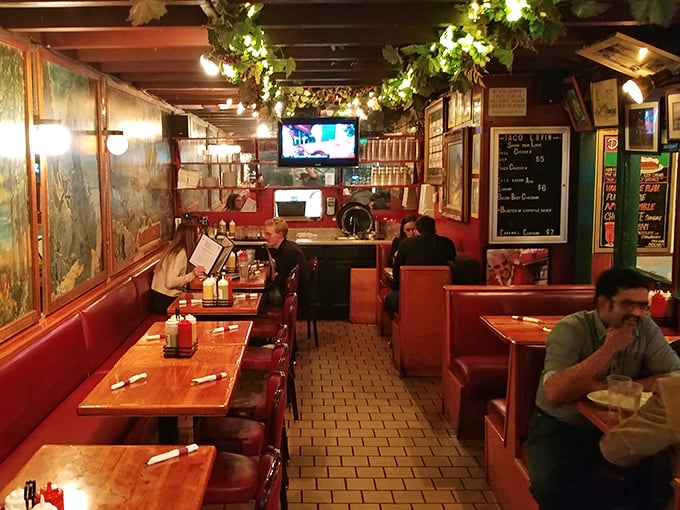 Late night at Grubstake—where strangers become temporary family united by the universal language of "I need food now."