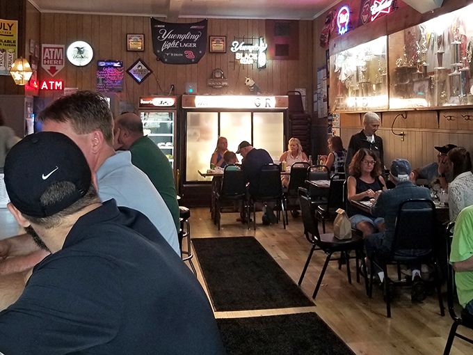 No fancy lighting or designer chairs here—just good folks enjoying honest food in a place where everybody eventually knows your name.
