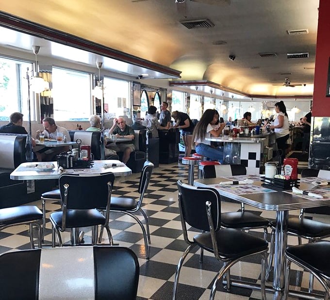 The bustling heart of community dining—where strangers become neighbors over coffee refills and the waitstaff knows exactly how you like your eggs.