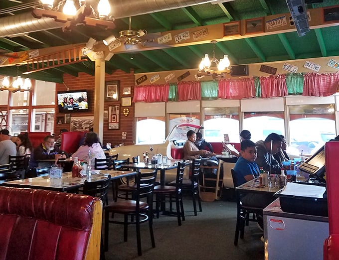 The true measure of a great diner isn't just the food—it's the hum of satisfied customers creating the perfect breakfast symphony.