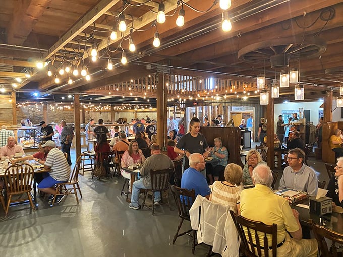 The bustling dining room speaks volumes—when locals pack a place this consistently, you know you've stumbled onto something special.