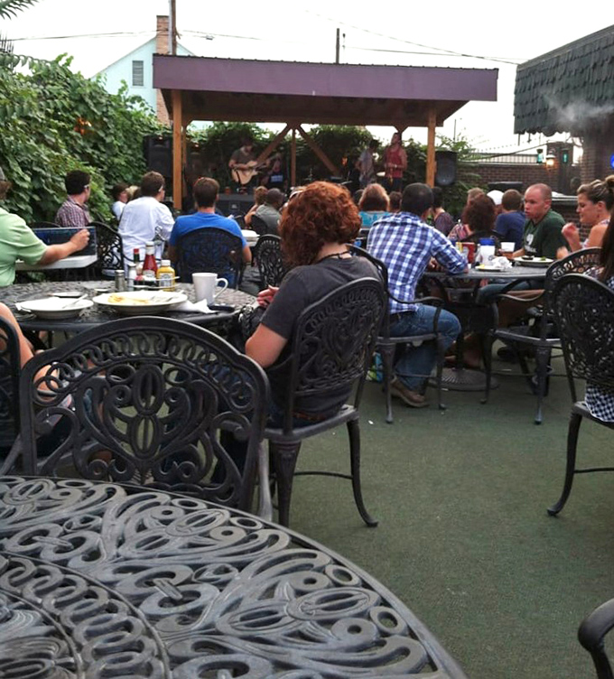 The outdoor patio transforms dinner into an event, with live music providing the soundtrack to summer evenings that nobody wants to end.
